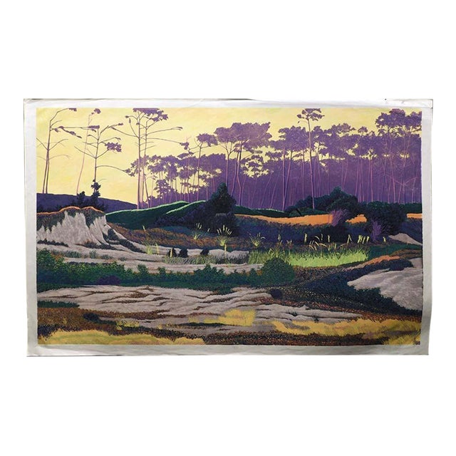Gordon Mortensen "Del Monte Dunes" Hand Signed Woodcut Reduction Art ...