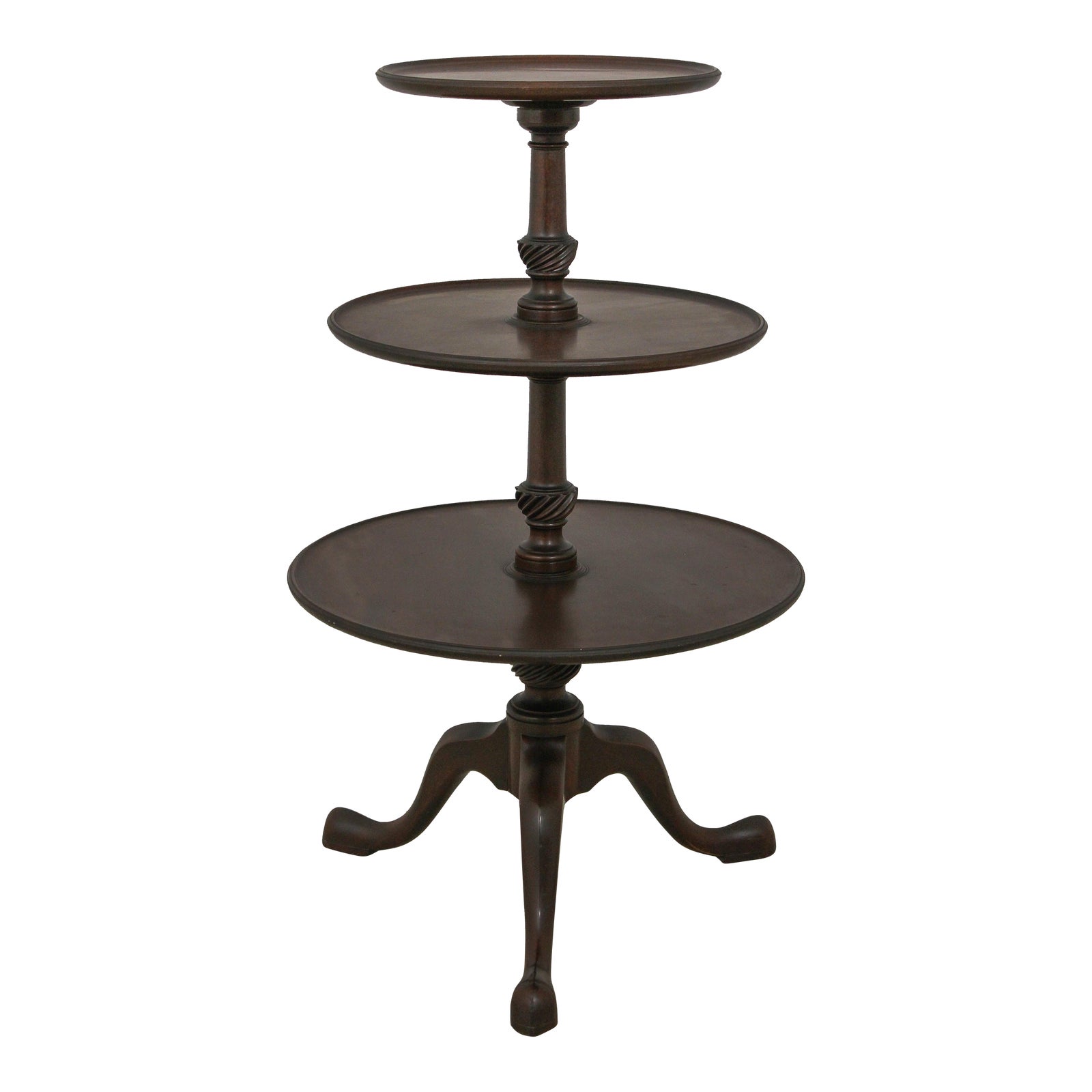 Kittinger Cw-25 Colonial Williamsburg 3 Tier Table | Chairish