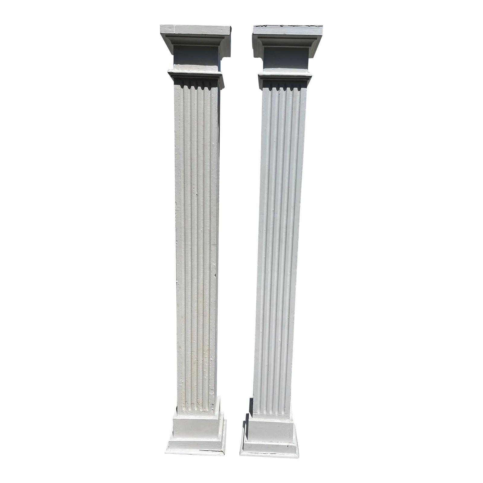1950s Neoclassical Columns - a Pair | Chairish