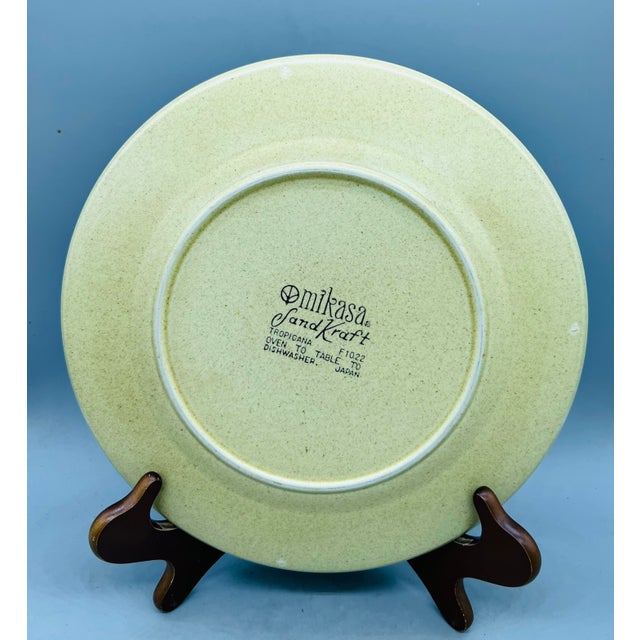 Mismatched Set of 5 Vintage Green Dinner Plates/ Mixed 70’s Stoneware ...