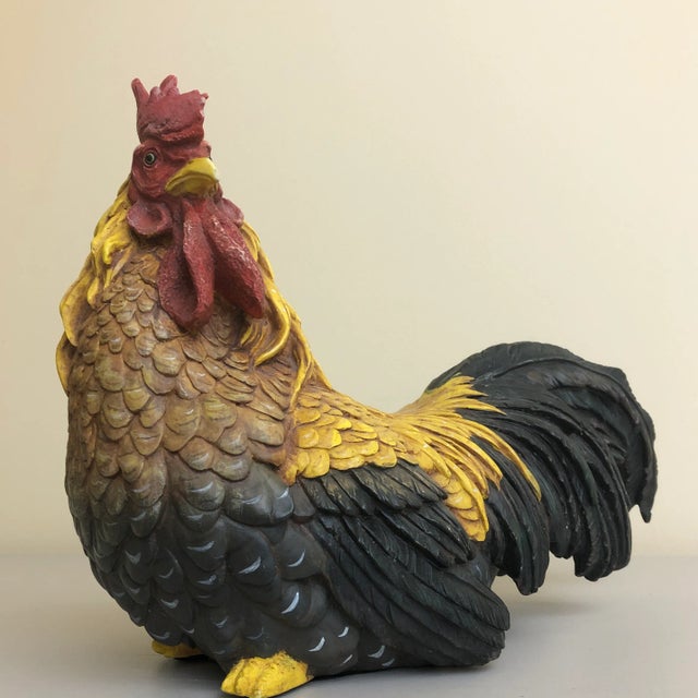 Vintage Rooster Figurine | Chairish