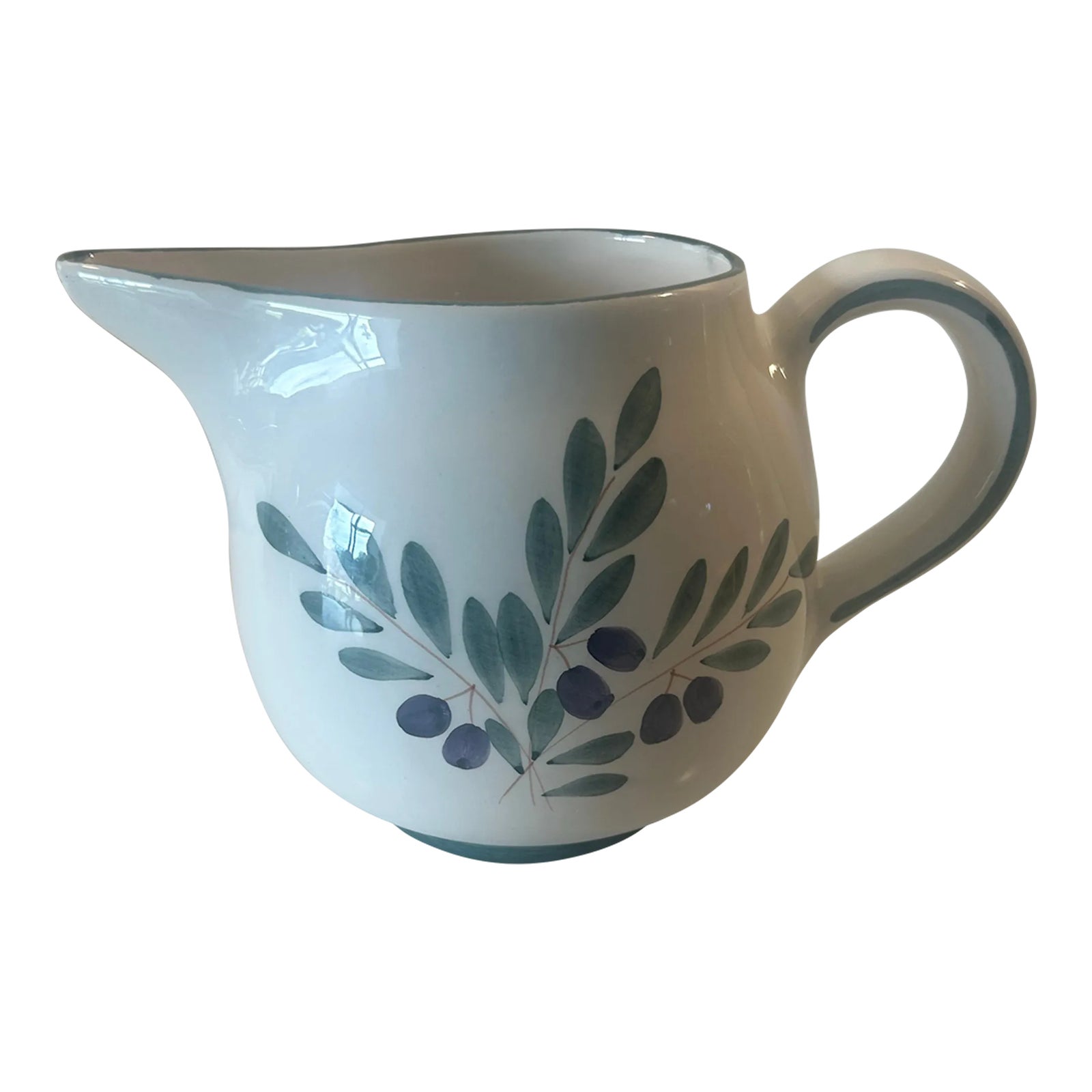 Mid 20th Century Fortebraccio Ceramiche Medium Size Pitcher | Chairish