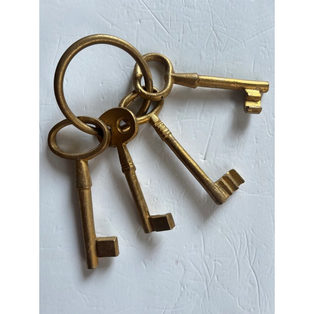 Decorative Gold Skeleton Keys | Chairish