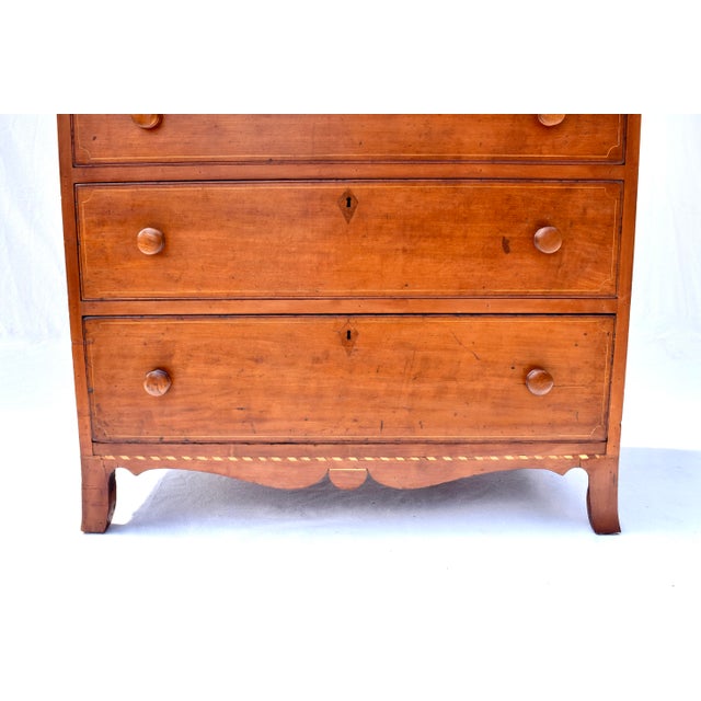 Antique American Federal Highboy Chest of Drawers Early 19th C. | Chairish