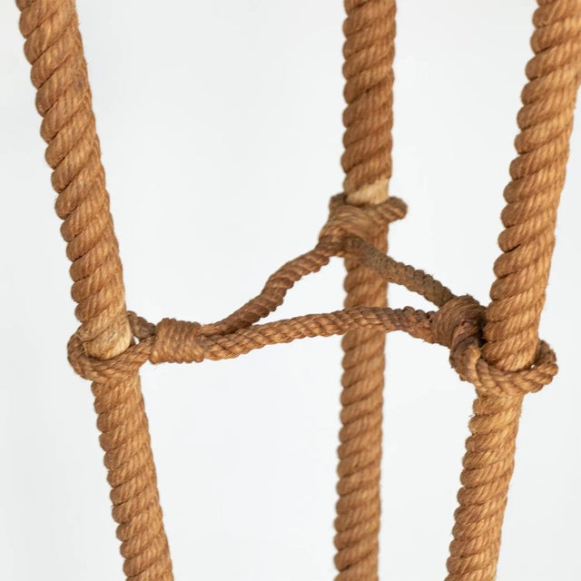 1960s French Rope Floor Lamp by Audoux-Minet | Chairish