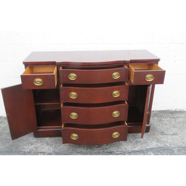 Drexel Mahogany Server Buffet Sideboard Credenza Bathroom Vanity | Chairish