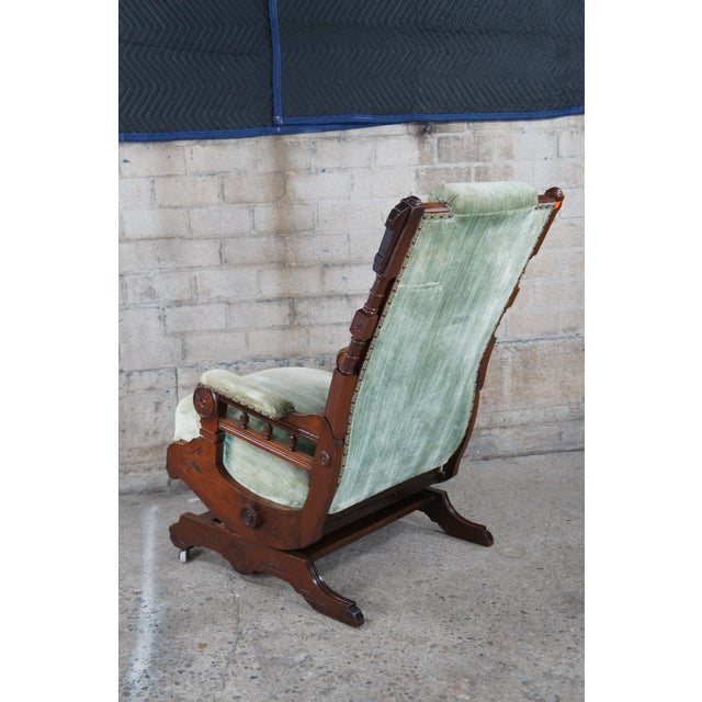 Late 19th Century Antique Victorian Eastlake Walnut Platform Parlor ...