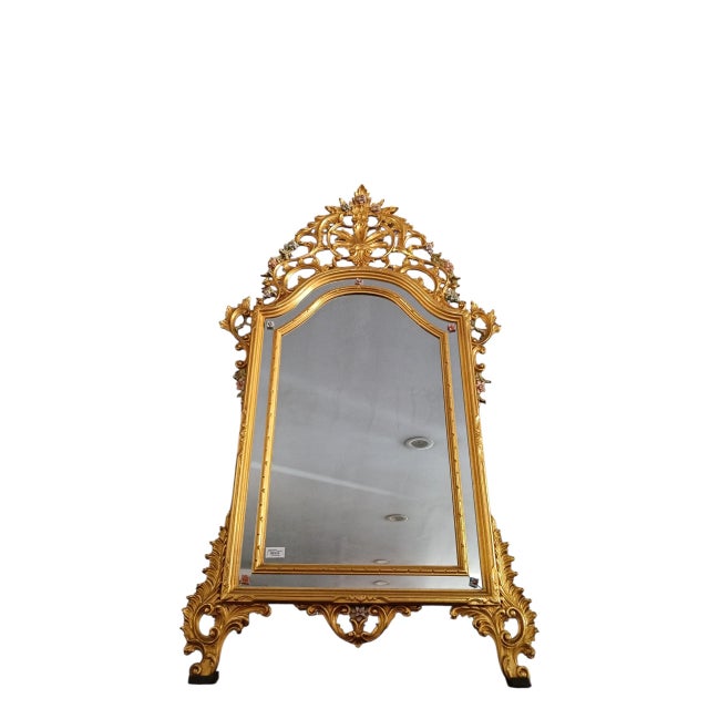 Vintage Golden Mirror, 1960s | Chairish