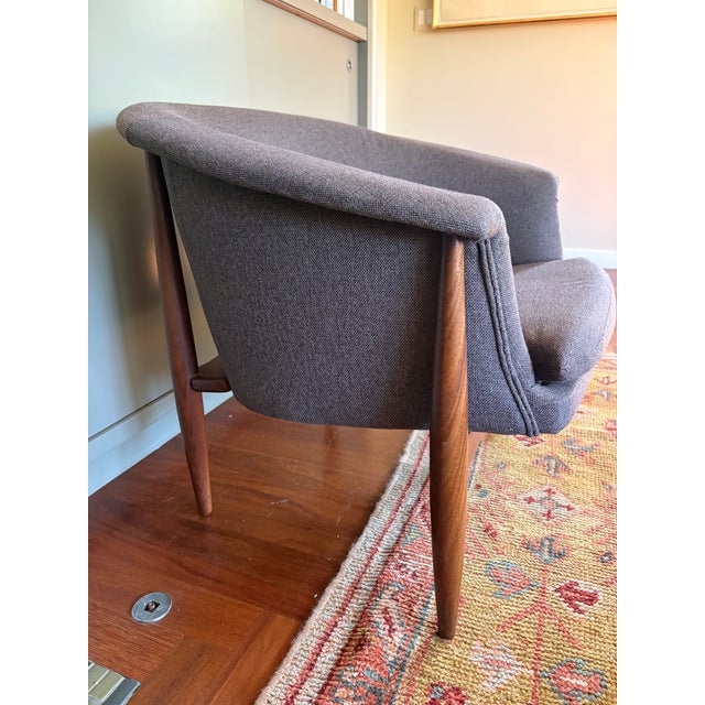 Mid-Century Modern Danish Style Sculptural Barrel Lounge Chairs - A ...