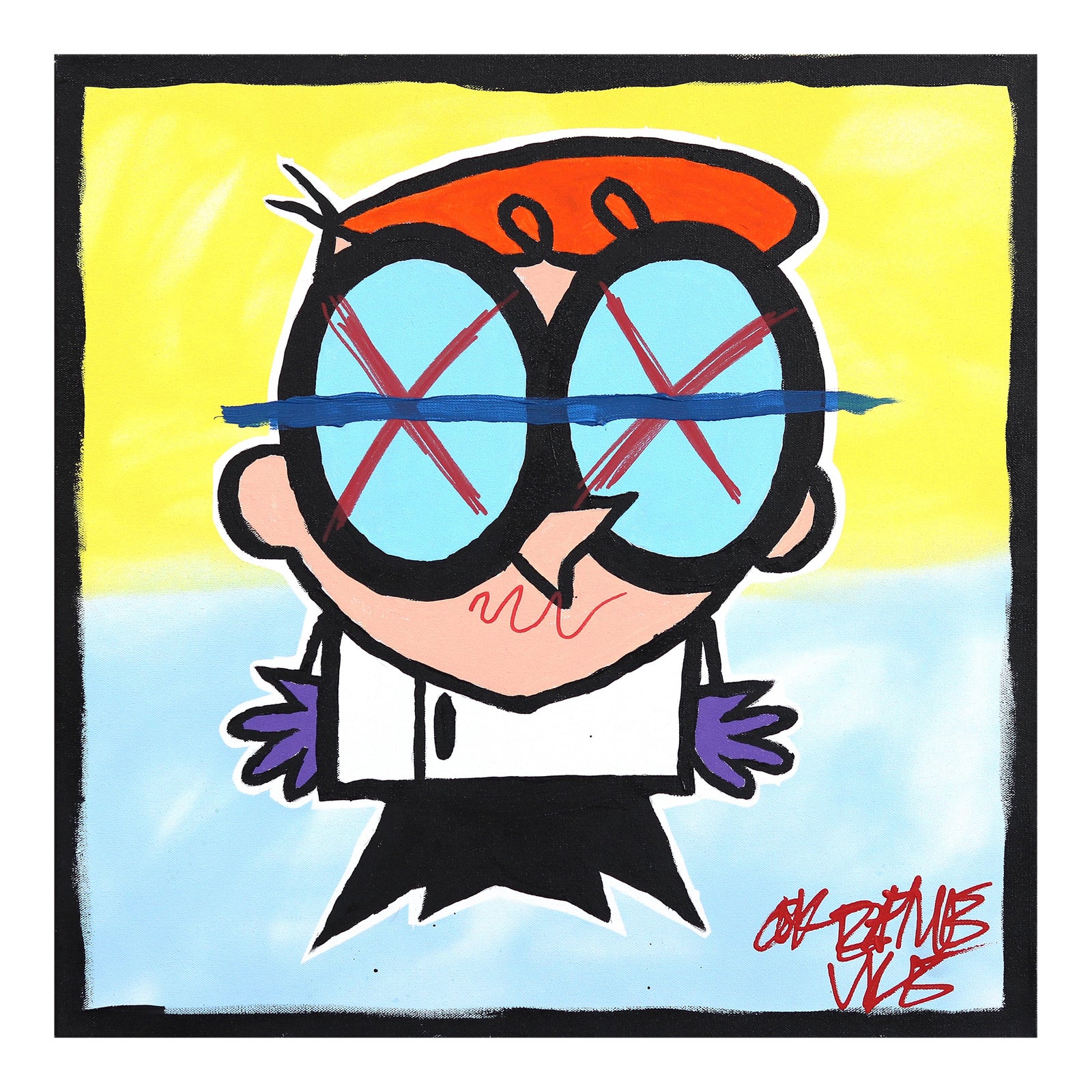 Dex - Pop Art Cartoon Inspired Character Painting on Canvas Original ...