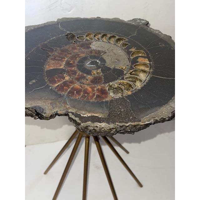 Pair of 20th Century Ammonite Side Tables | Chairish