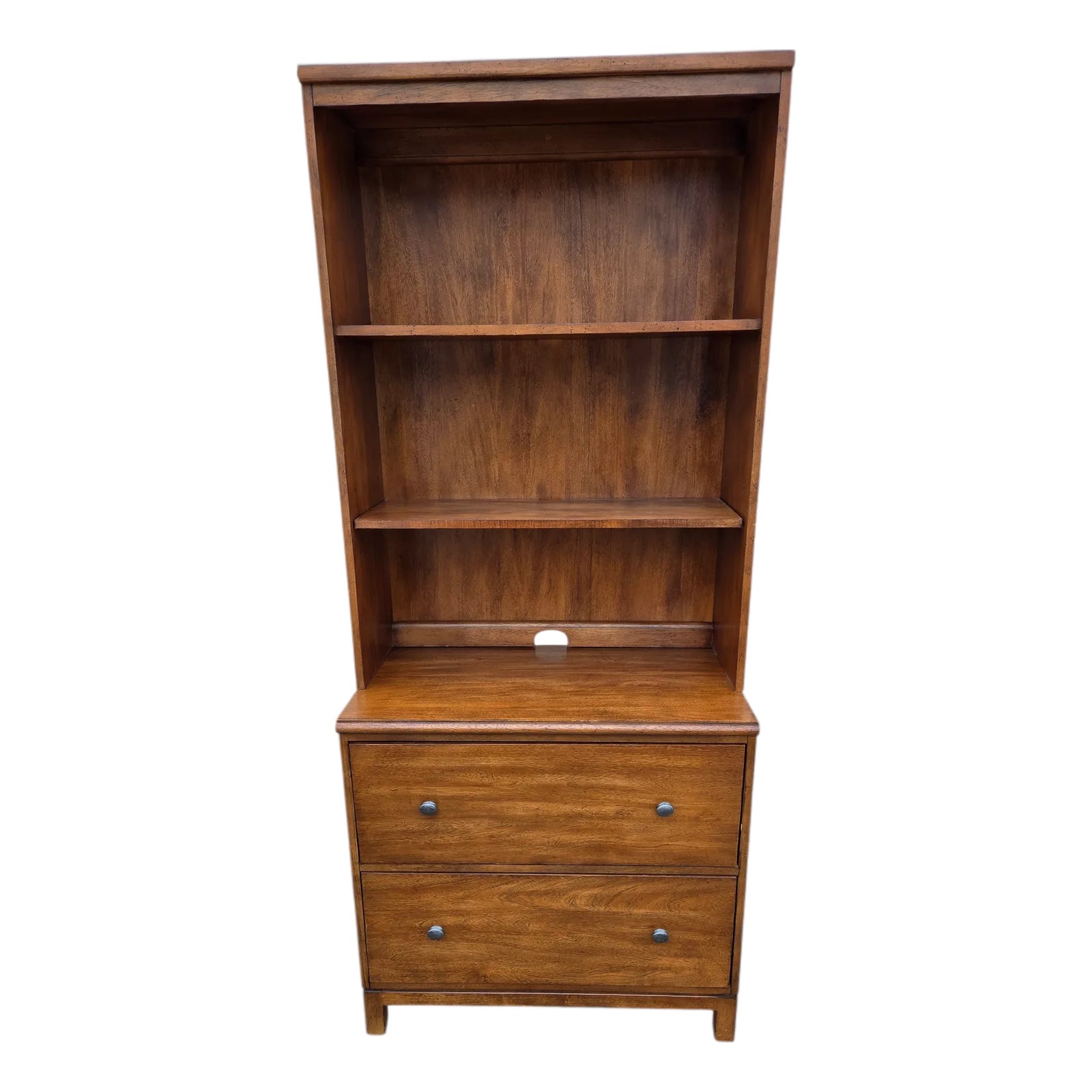 1990s Ethan Allen Tango Hawke Bookshelf Hutch Home Office Collection ...