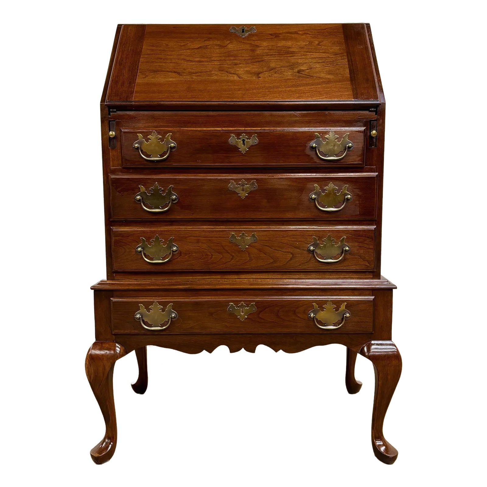 Vintage Kling Furniture Chippendale Style Mahogany Slant Front ...