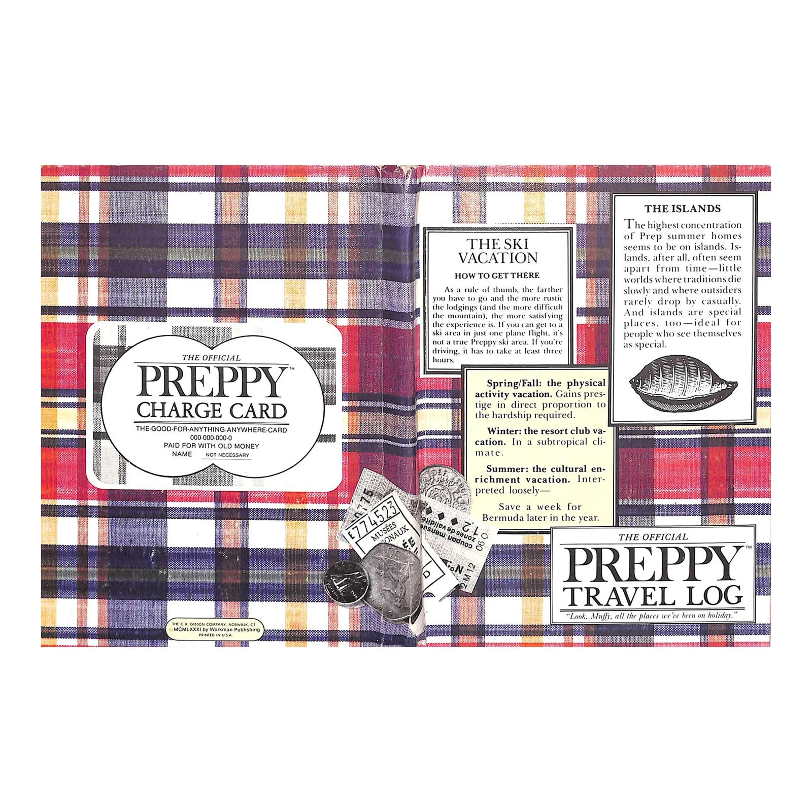 "The Official Preppy Travel Log" 1981 | Chairish