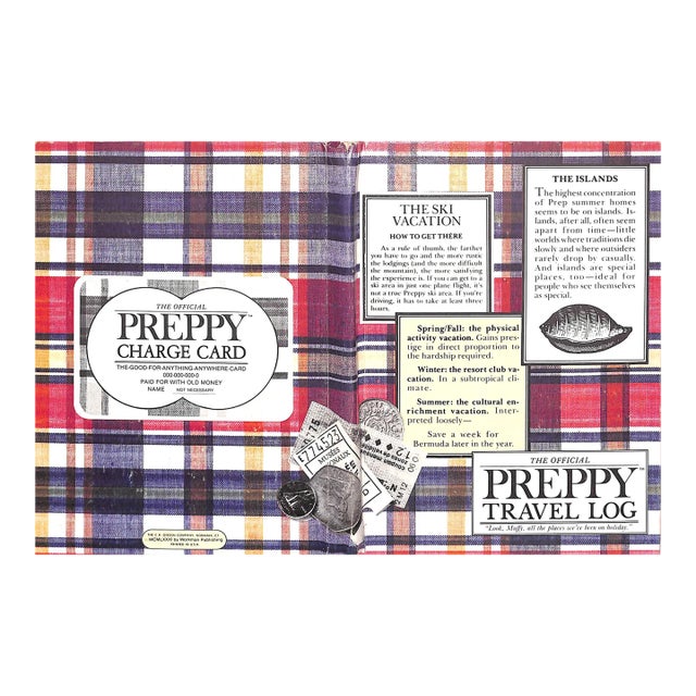 "The Official Preppy Travel Log" 1981 | Chairish