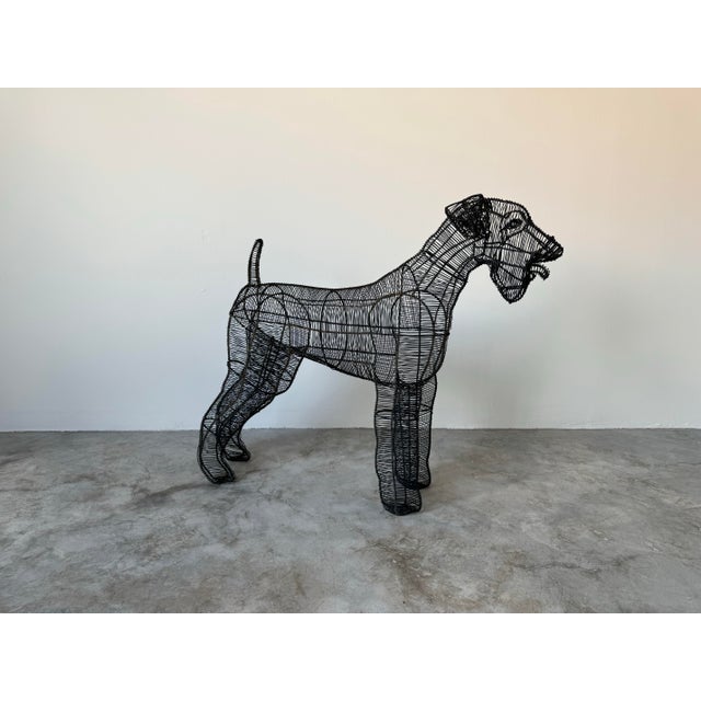 Vintage - Modern Lifesize Airedale Terrier Topiary Frame / Sculpture ...