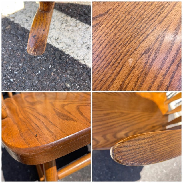 21st Century Hunt Country Furniture Traditional Solid Oak Bowback ...