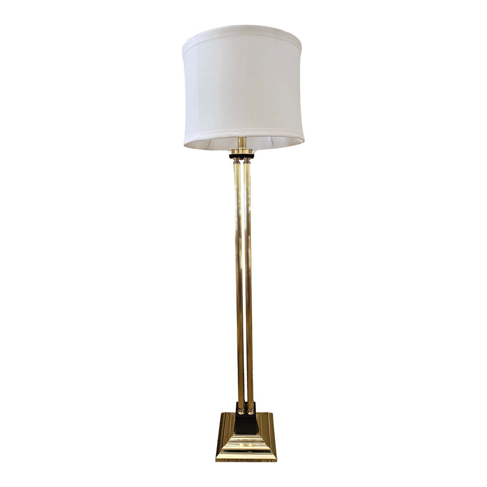 Corinthian Column Brass Floor Lamp | Chairish