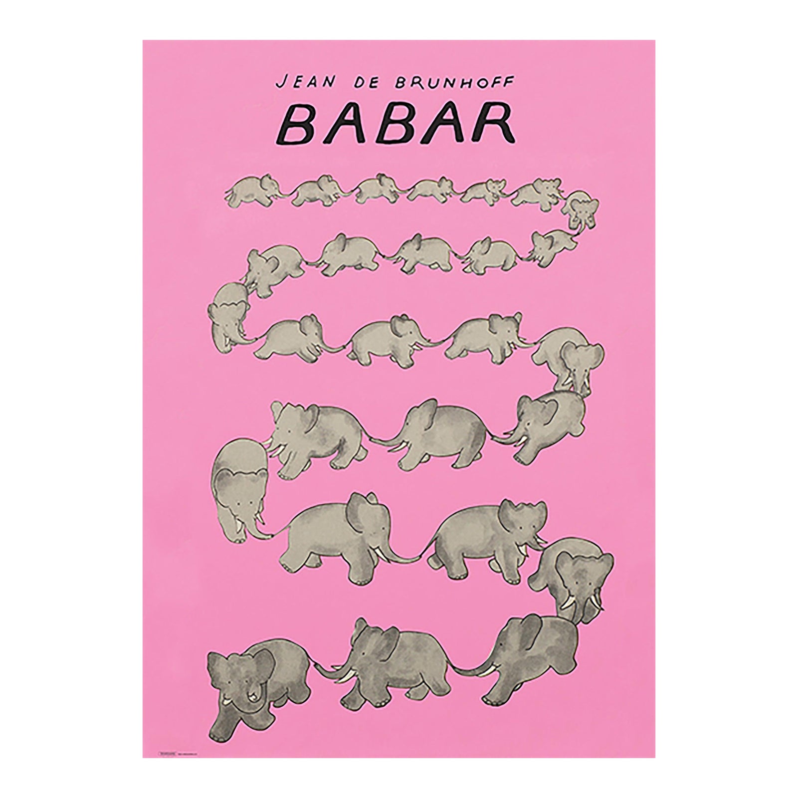 2017 Jean de Brunhoff 'Babar The Pink Carousel' Contemporary Pink ...