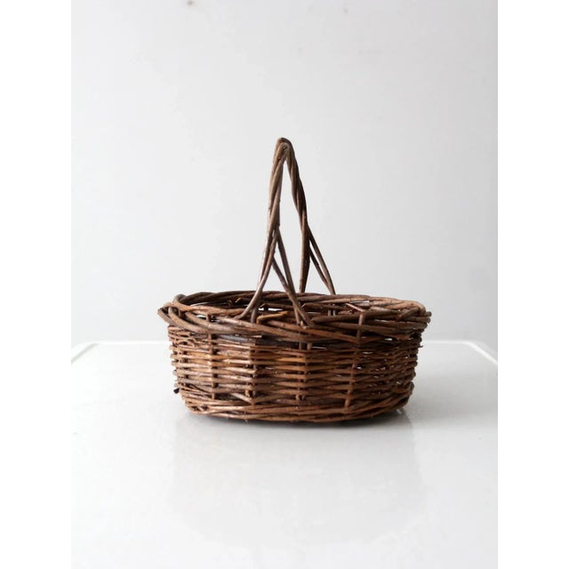 Vintage Wicker Basket | Chairish
