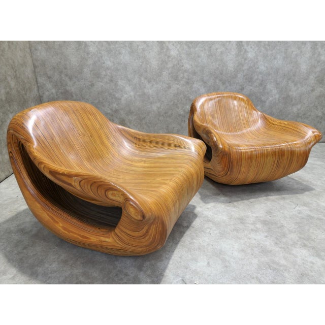 1970s Vintage Modern Strata Chair Styled After Stew - Pair | Chairish