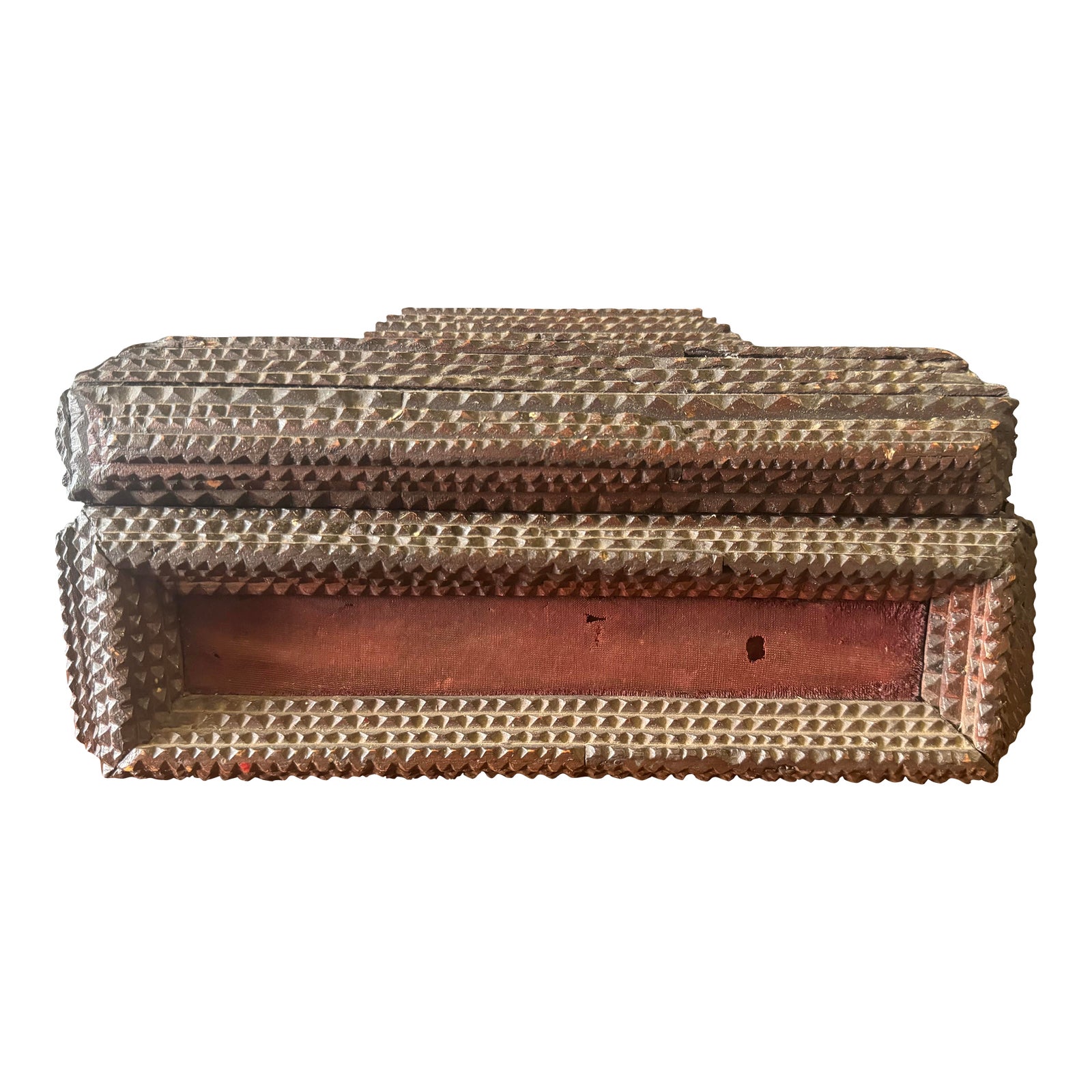 1920’s Tramp Art Box | Chairish