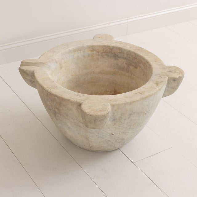 17th C. Massive Italian Marble Pharmacy Mortar | Chairish