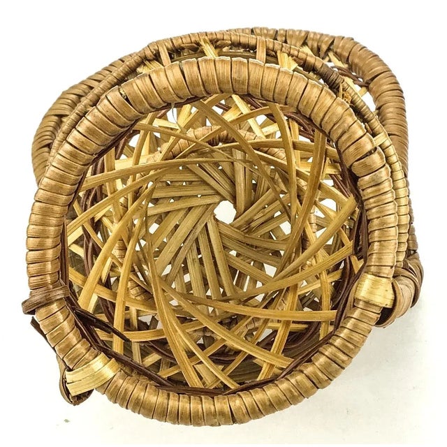 Mini Wicker Chair Shaped Plant Stand | Chairish