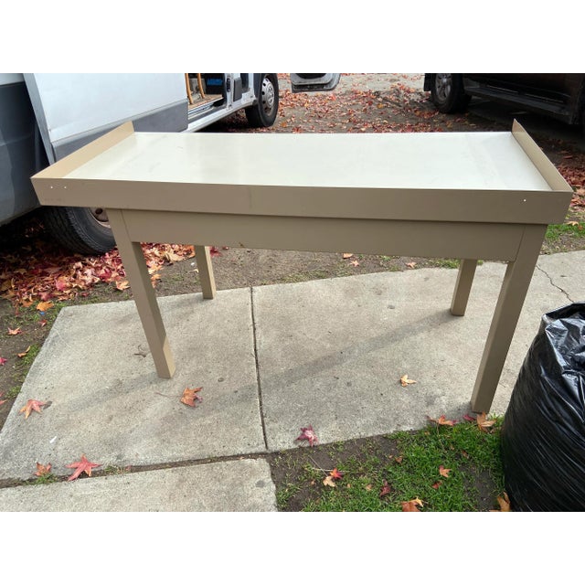 1980s Vintage Industrial Lab Metal Desk Table | Chairish