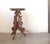 Carved Table with Marble Inset Top | Chairish