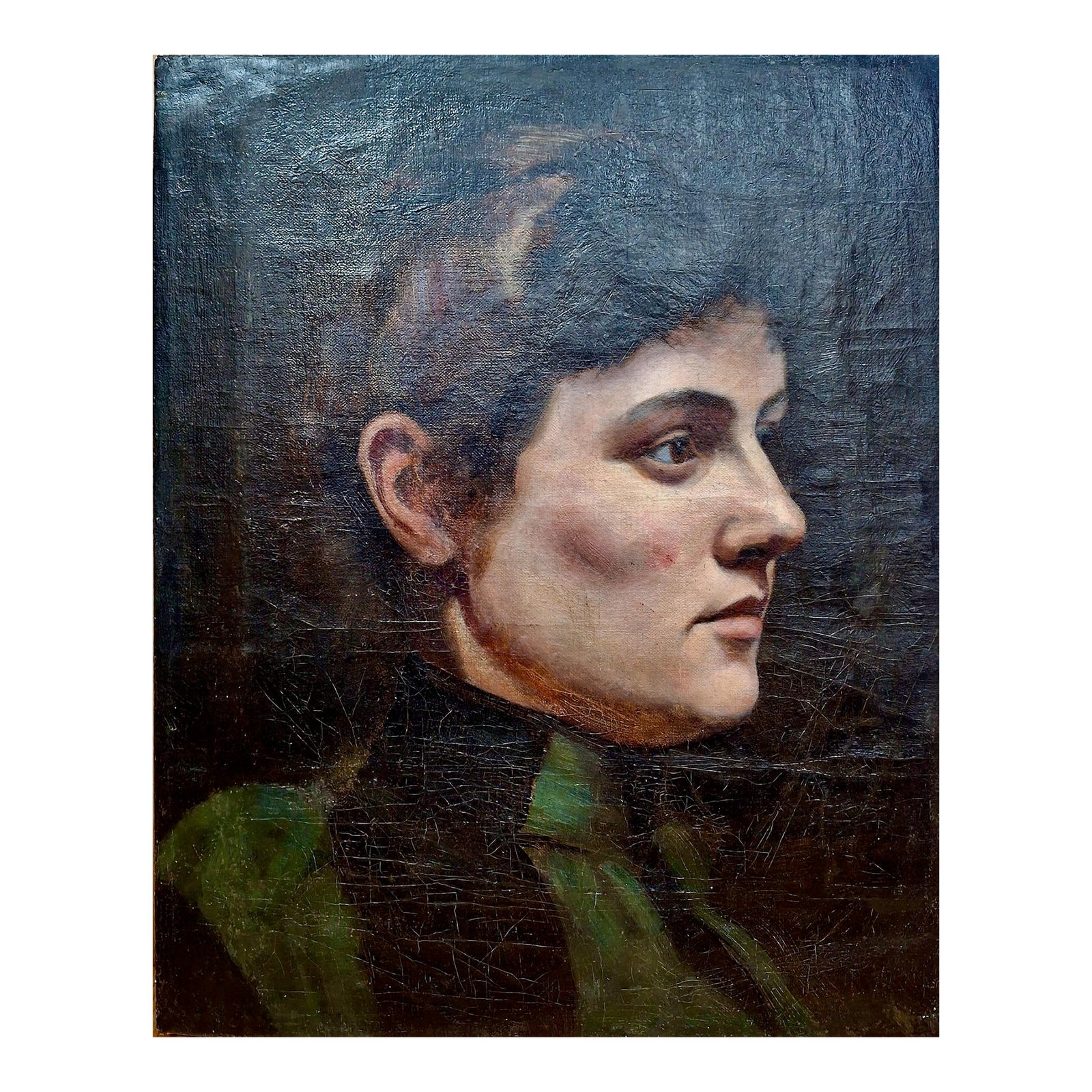 Portrait of a Young Woman, by William J. Forsyth (1854-1935) | Chairish