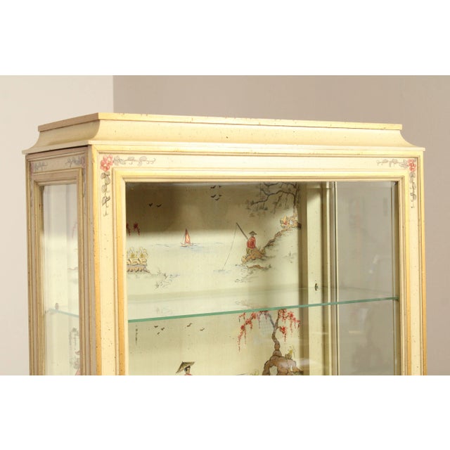 Chinoiserie Decorated Partial Gilt Curio Display Cabinet | Chairish