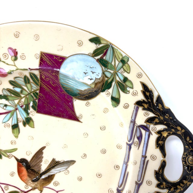 Meiji Period Japanese Export Japonisme Porcelain Cabinet Plates, C ...