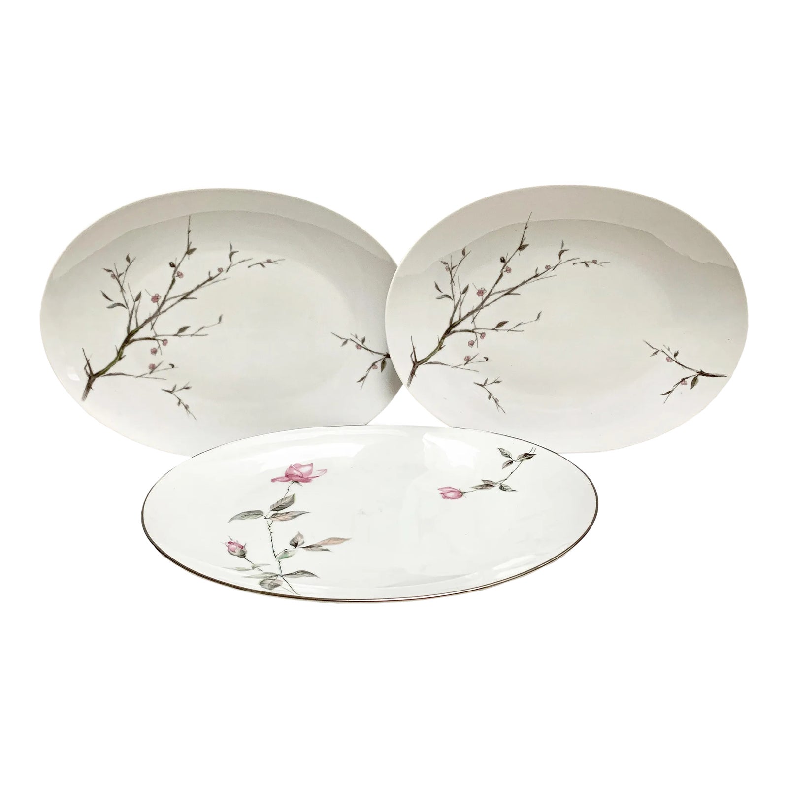 Vintage Serving Platters, Japan- Set of 3 | Chairish