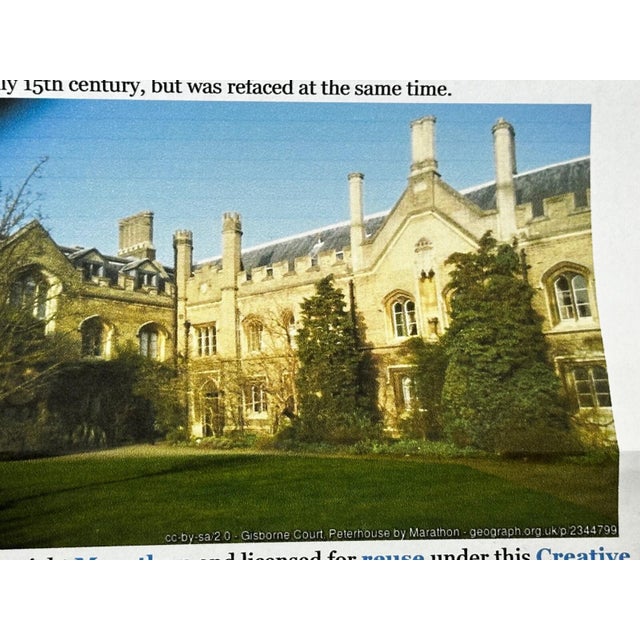 Georgian Pencil Drawing of Gisborne Court, Peterhouse Cambridge ...