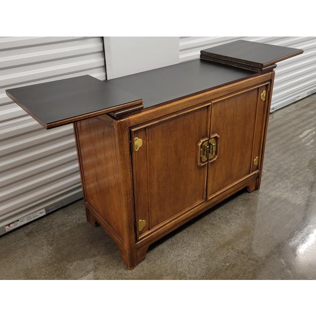 Vintage Thomasville Asian Style Server Dry Bar | Chairish