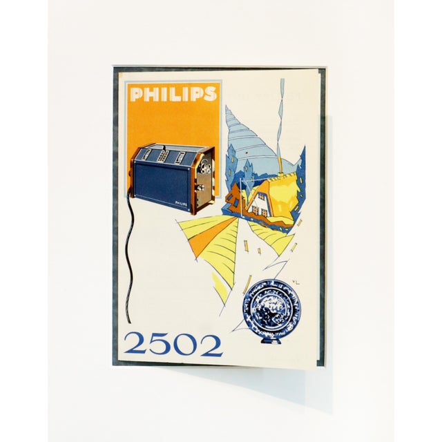1920s Dutch Art Deco Philips Radio Advertising Pamphlet, 2502 (Matted ...