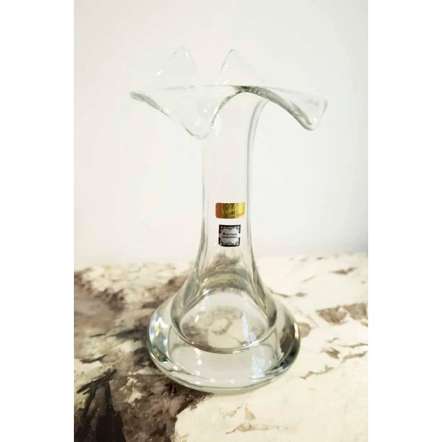 Vintage Collared Art Glass Vase 70s, by Rastal Studio | Chairish