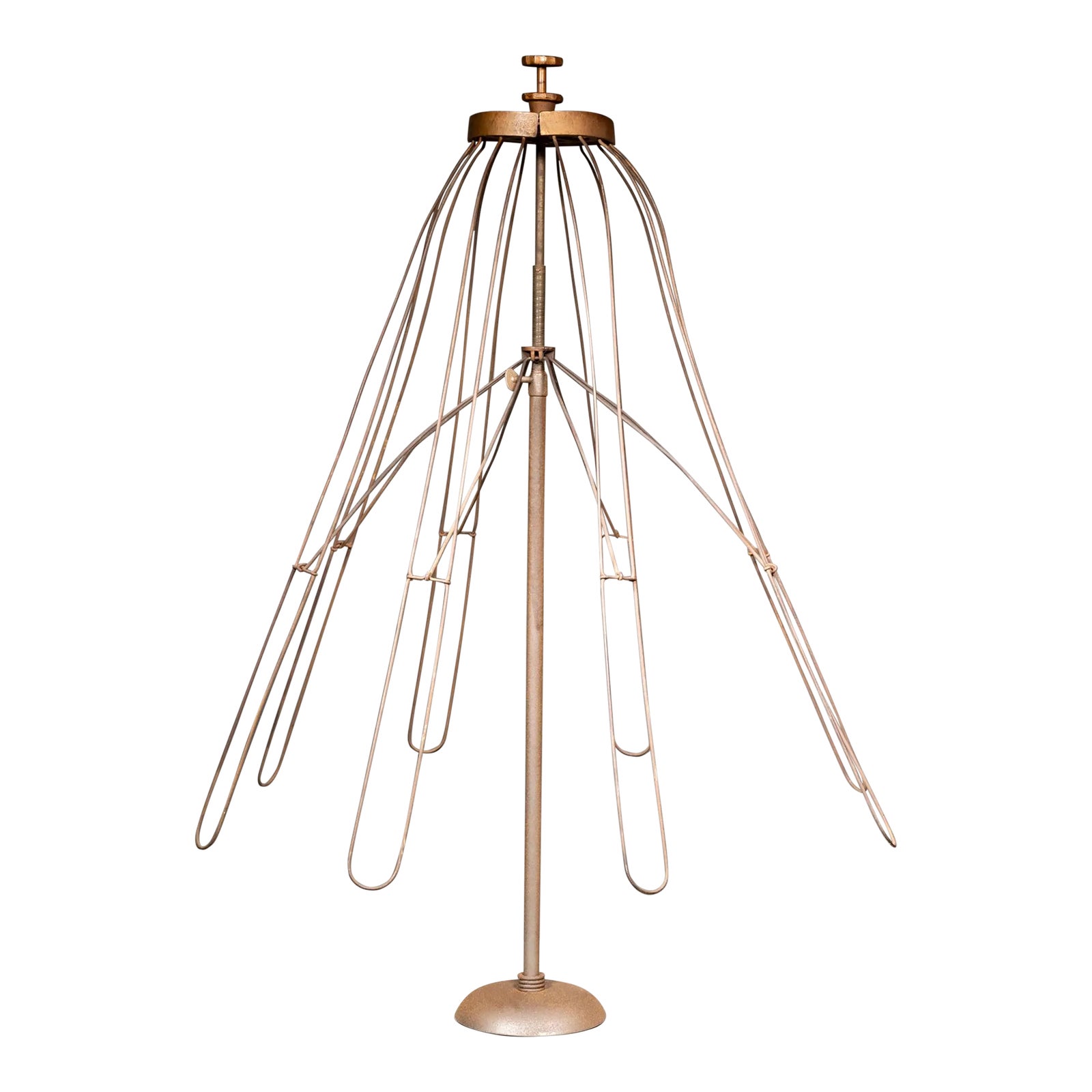 Late 19th C. Expandable Metal Skirt Form c.1887 | Chairish