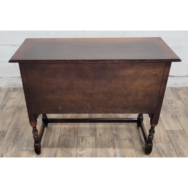 Vintage Victorian Jacobean Style Sideboard Buffet Server Cabinet | Chairish