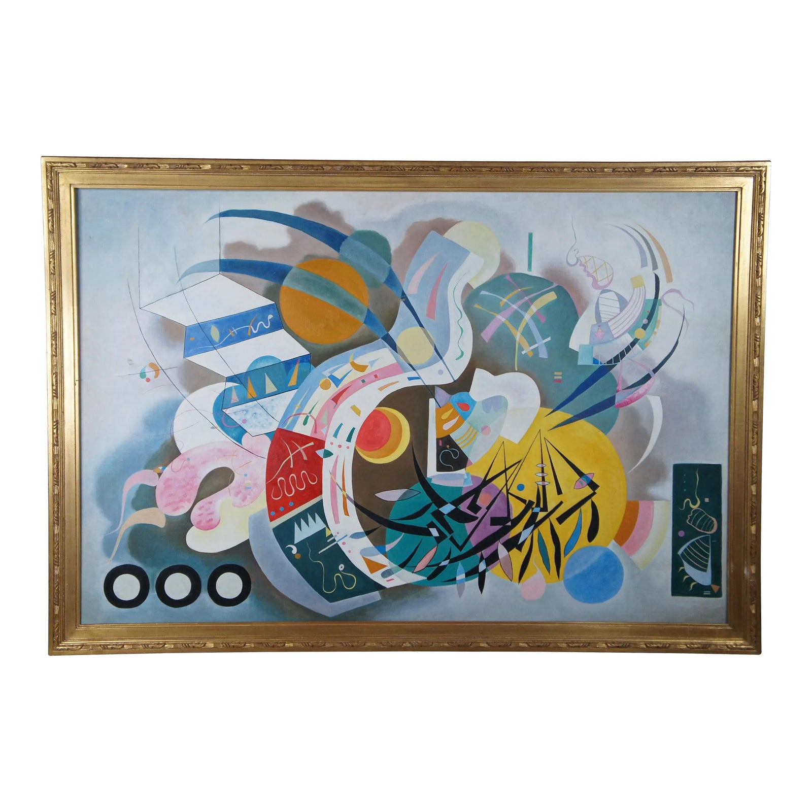 Dominant Curve Biomorphic Abstract Modern Painting After Wassily ...