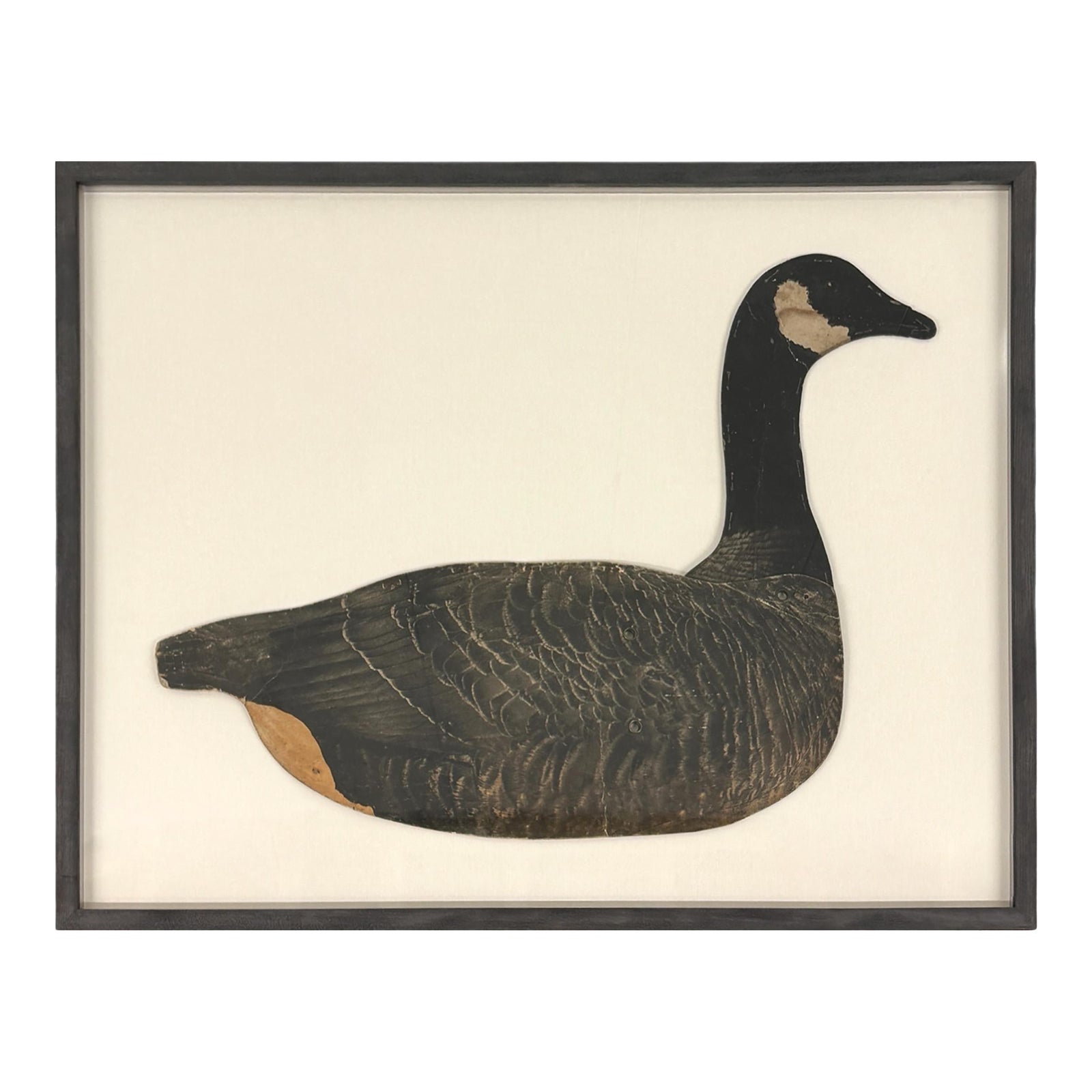 Framed Early 20th Century American Canada Goose Decoy | Chairish