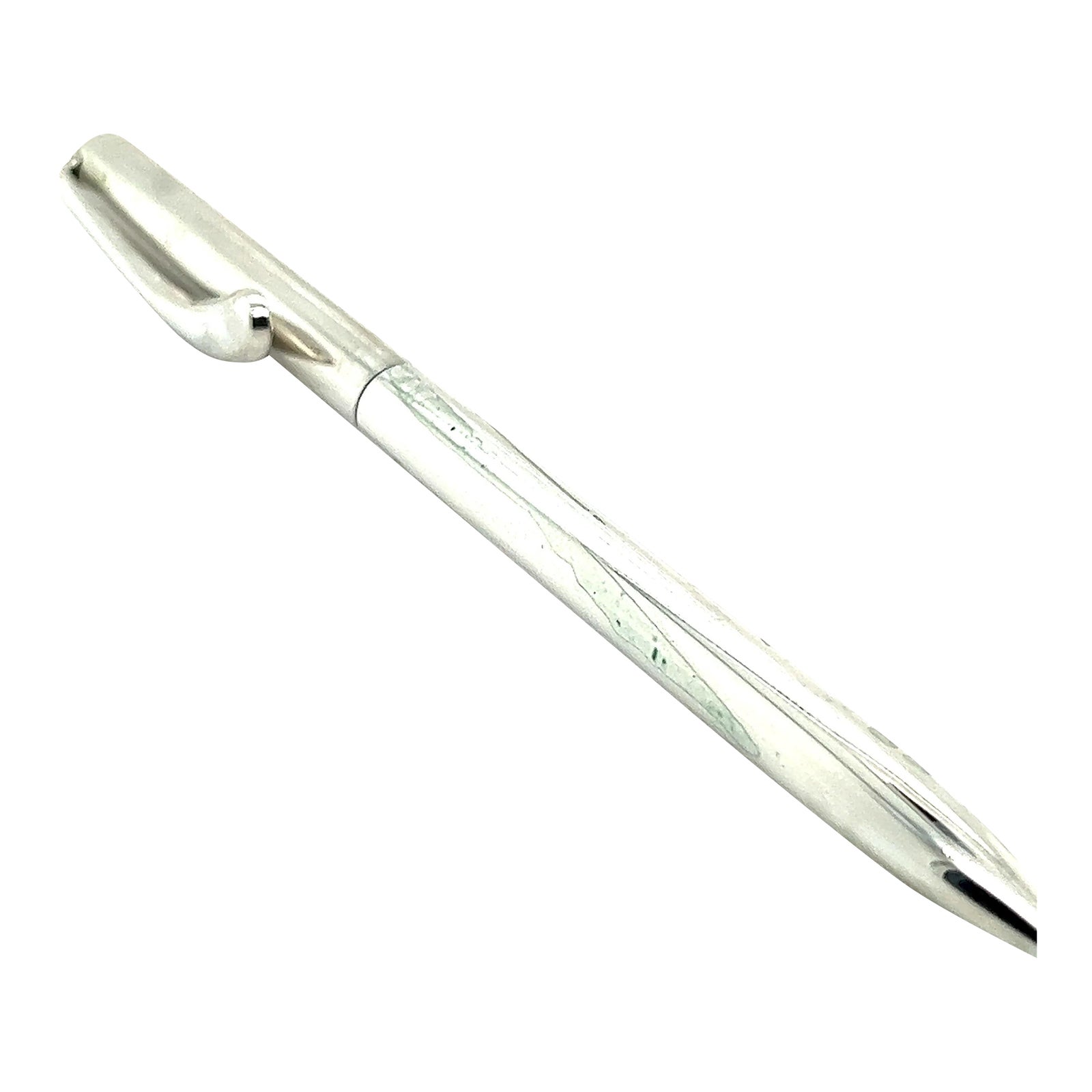 1990s Tiffany & Co Estate Ballpoint Pen 5" Silver | Chairish