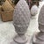 Tall Cement and Plaster Garden Outdoor Finials - Set of 2 | Chairish