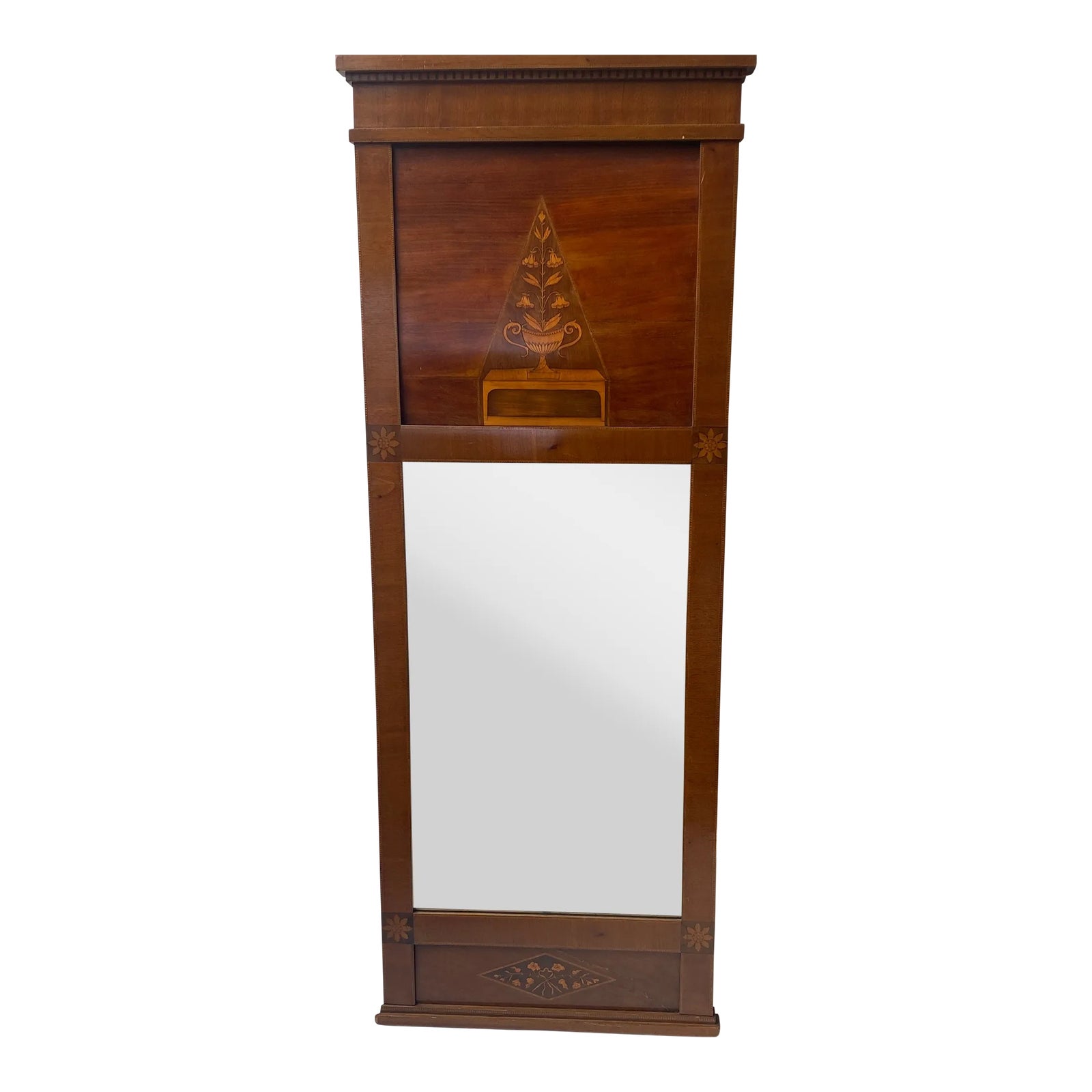 Early 19th Century Antique Classical Pier Mirror | Chairish