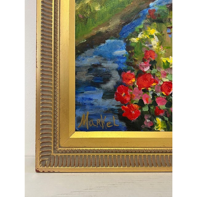 1970s Vintage Mid Century Modern Abstract Impressionist Signed Canvas ...