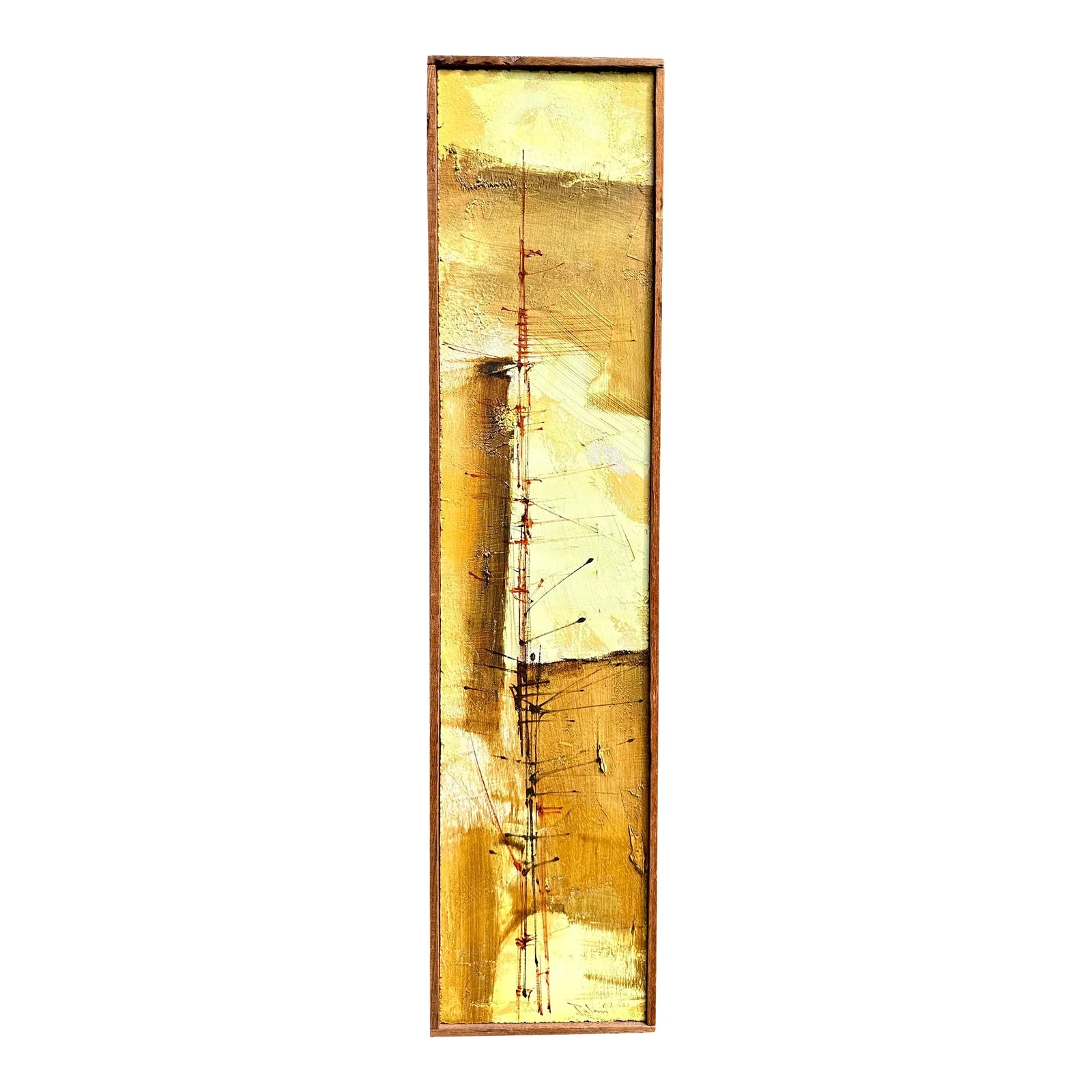 Mid Century Abstract Oil on Board Painting by Walter McCown Aka Talman ...