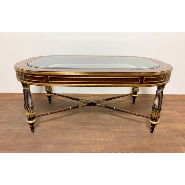E J Victor Regency Style Neoclassical Form Coffee Table | Chairish