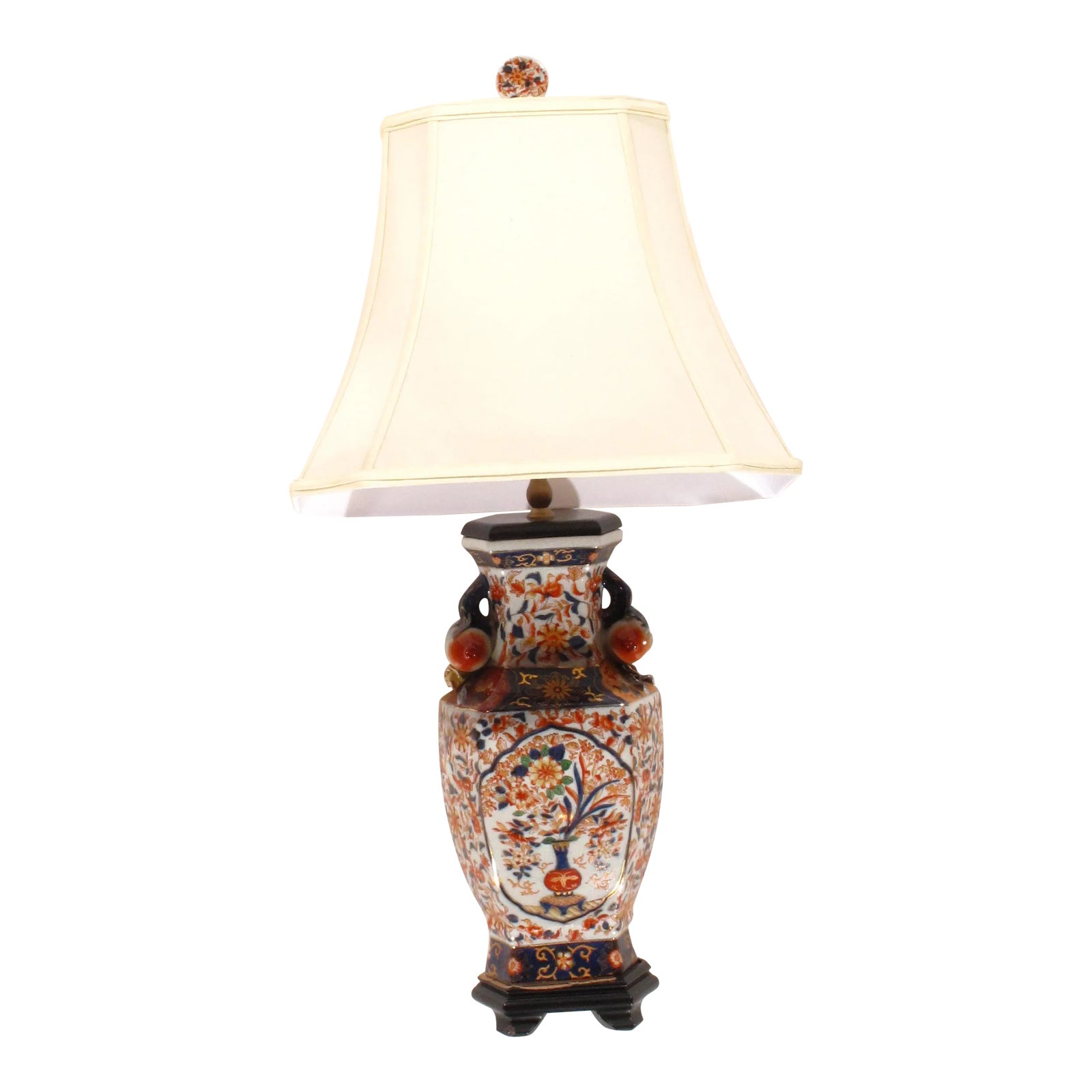 Pasargad Ny Hand Painted Porcelain Table Lamp | Chairish