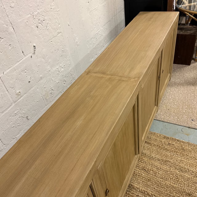 4 Door Natural Low Sideboard | Chairish